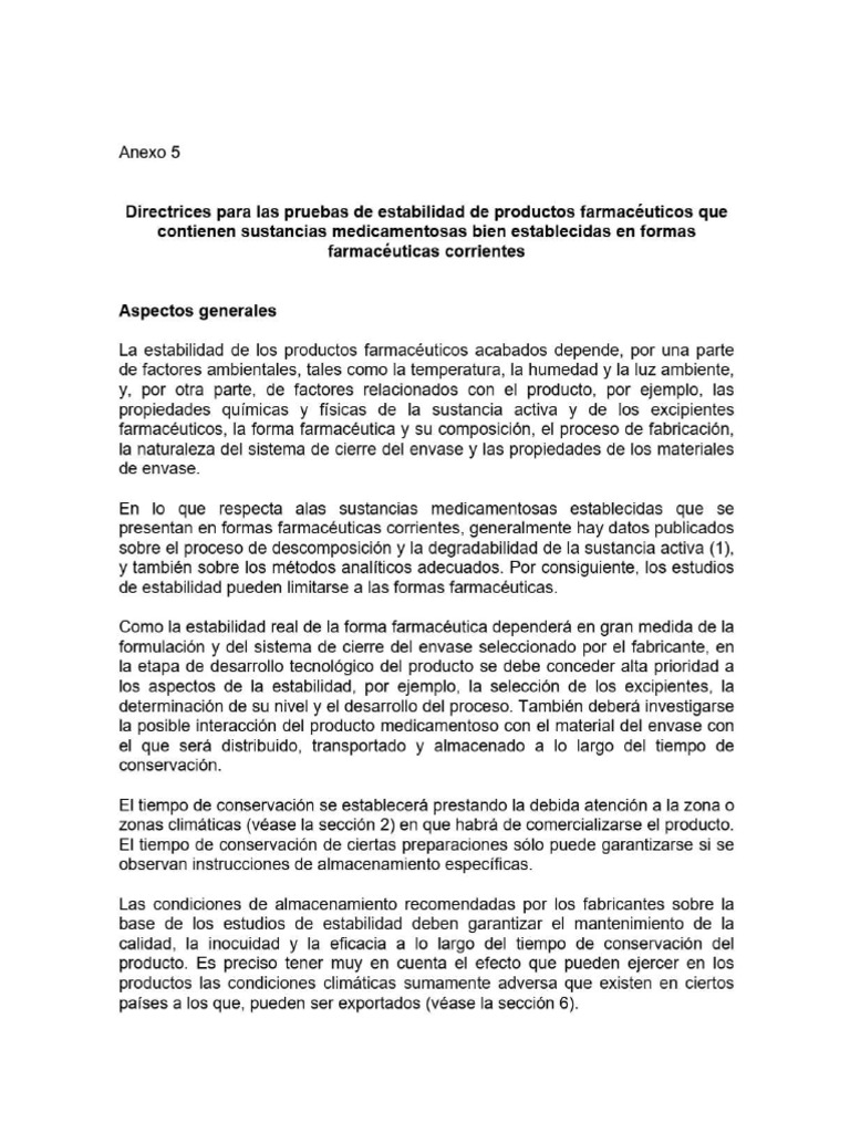 directrices estabilidad | PDF