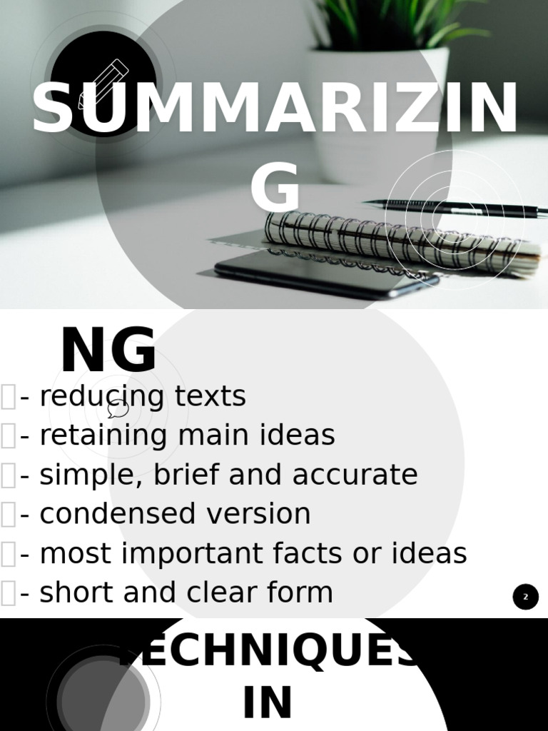 3 Summarizing | PDF