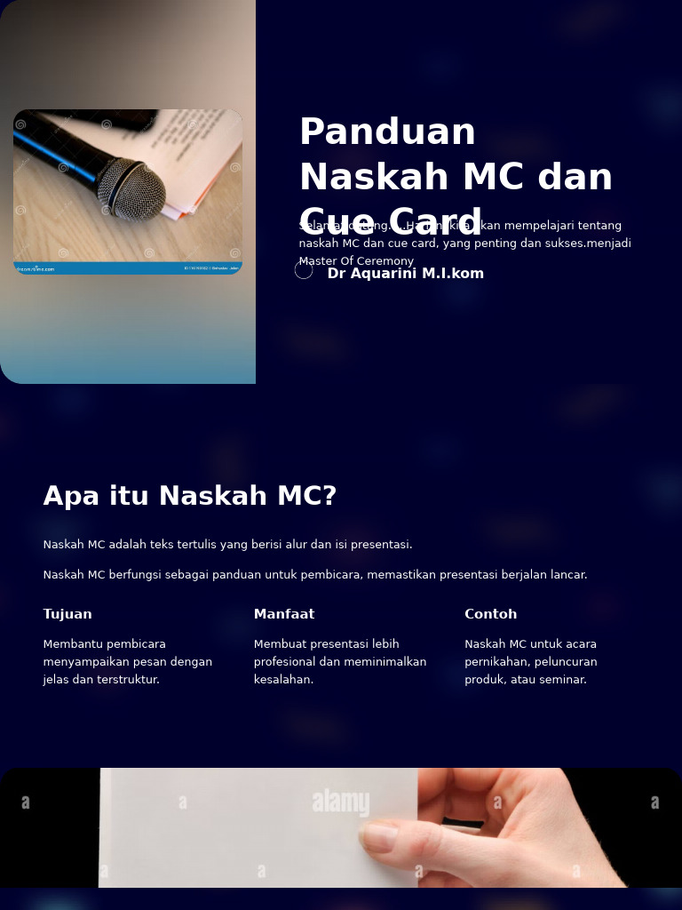 Panduan Naskah MC Dan Q Card | PDF
