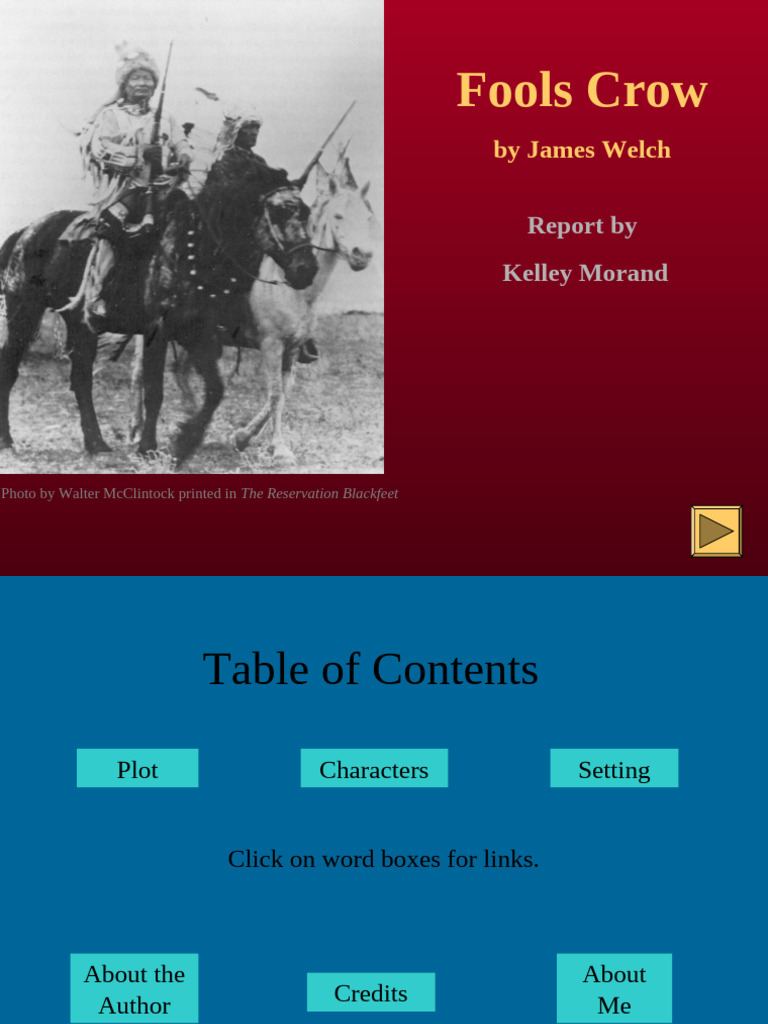 Fools Crow PPT Kelly | PDF