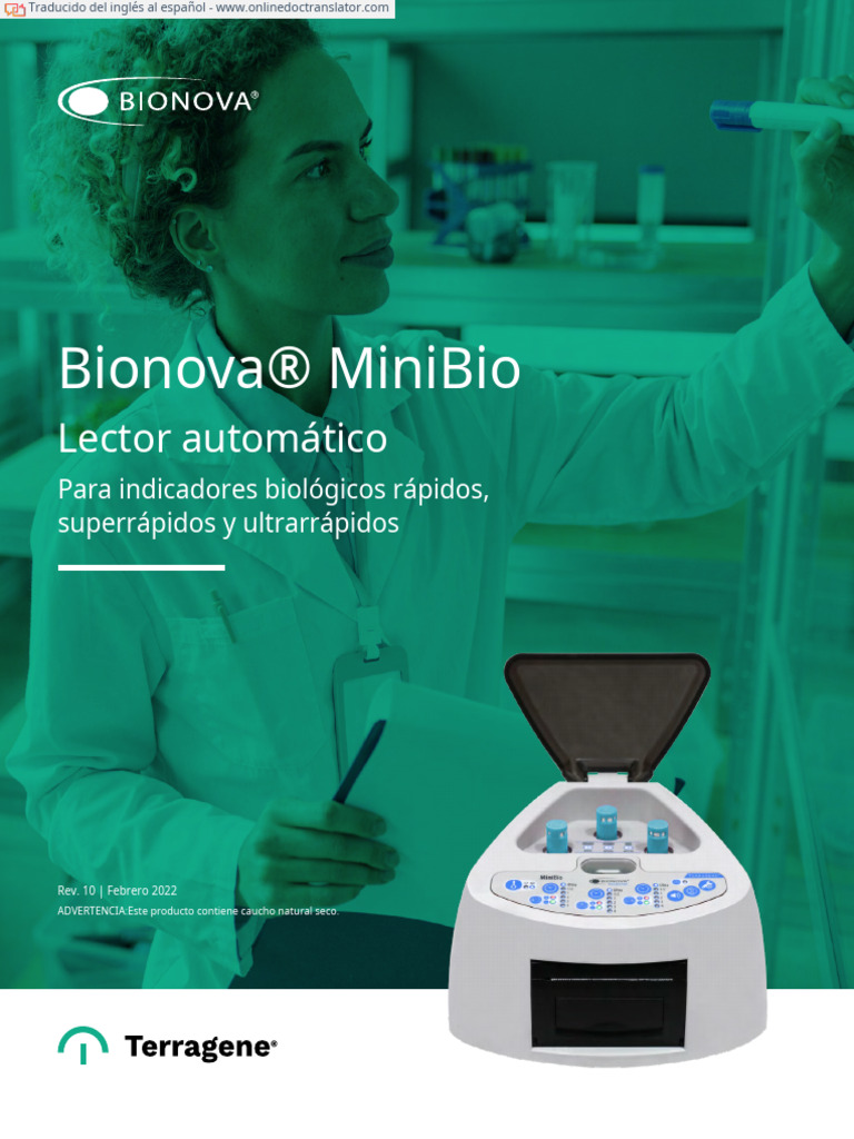 Manual MiniBio INCUVADORA - En.es | PDF