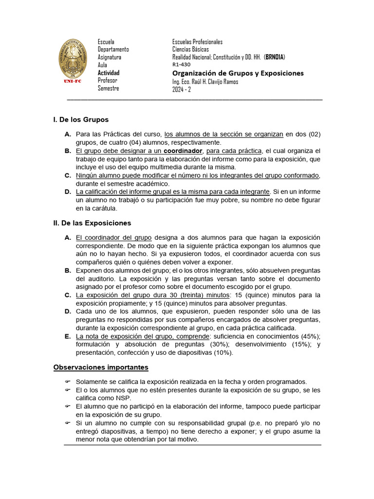 2. Organizaci¢n de GRUPOS y EXPOSICIONES | PDF