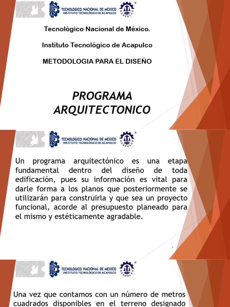 EL PROGRAMA ARQUITECTONICO | PDF
