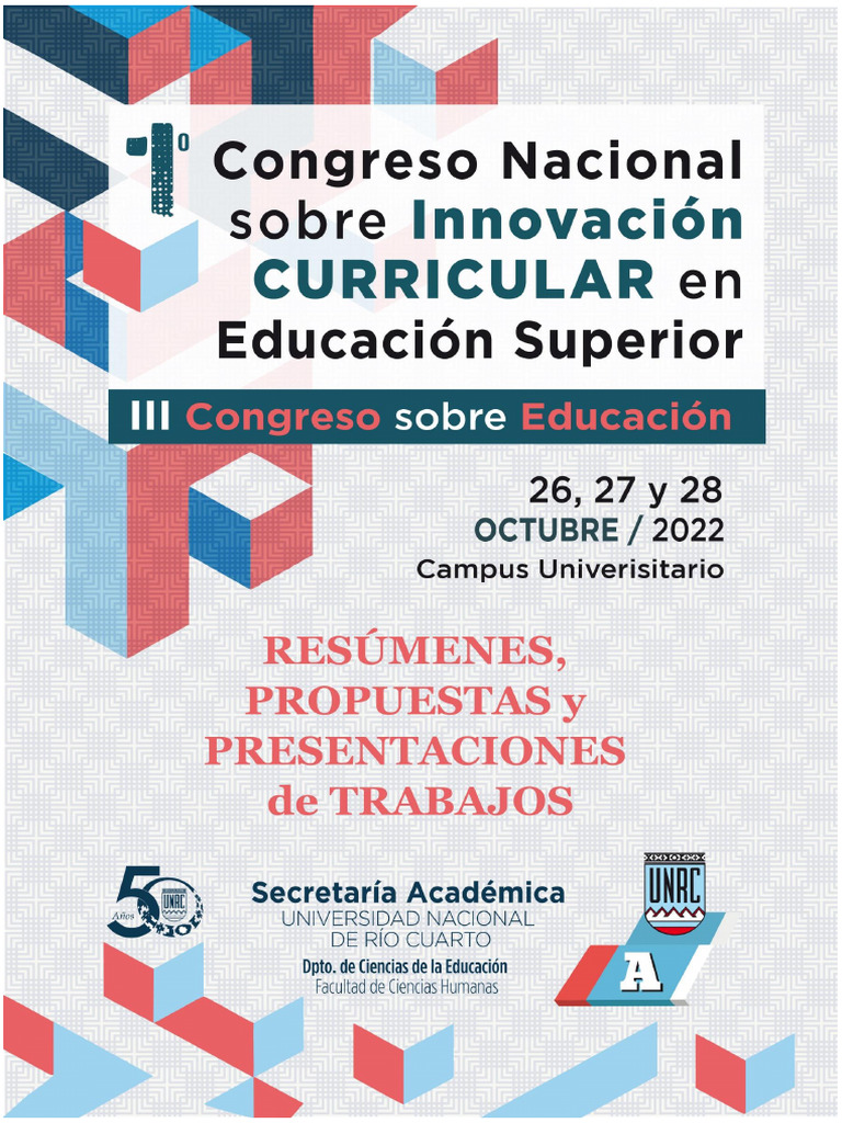 LIBRO DE RESÚMENES Unrc - 2022 | PDF