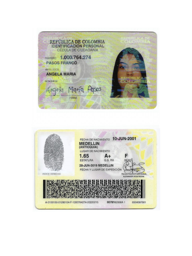 Cedula Angela PDF | PDF