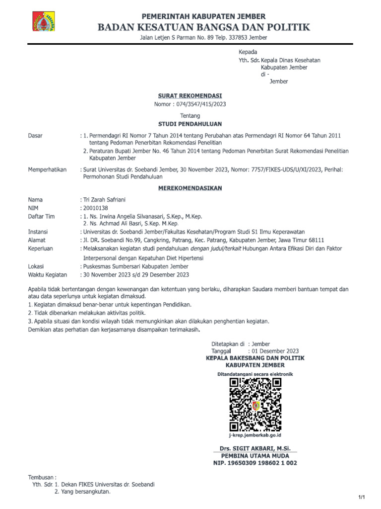 J-Krep - Jember Kesbangpol Rekomendasi ... Tian - Bakesbangpol ...