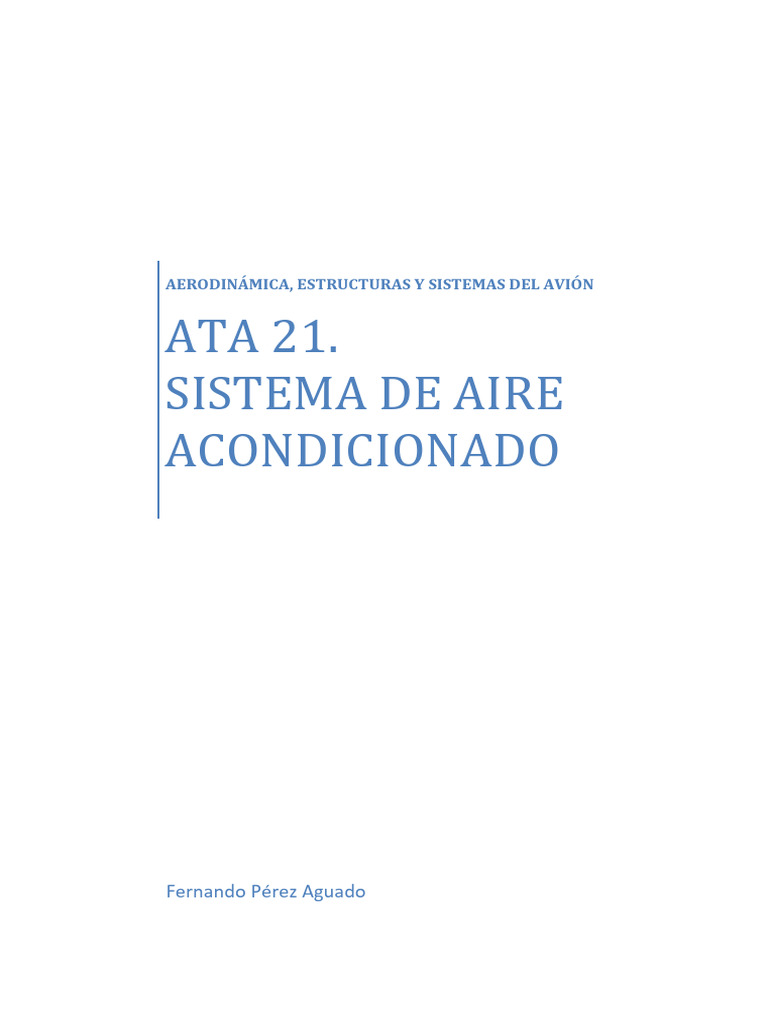 ATA 21 Aire Acondicionado | PDF