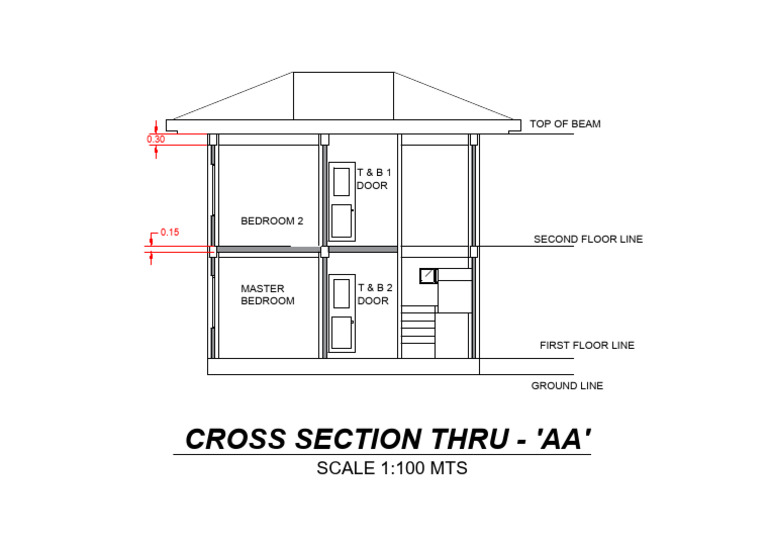 Cross Section Thru Aa | PDF