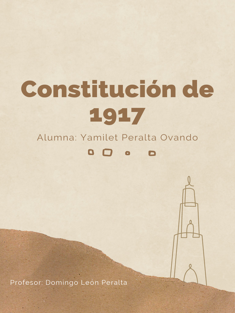 Constitucion de 1917 | PDF