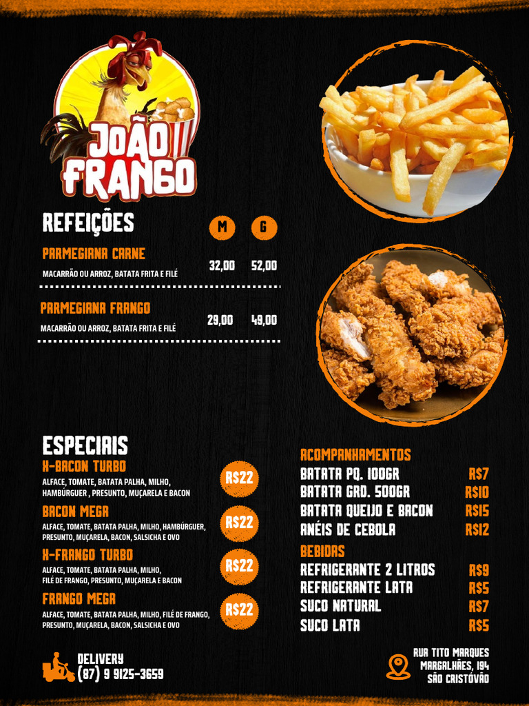 Cardápio João o Frango | PDF