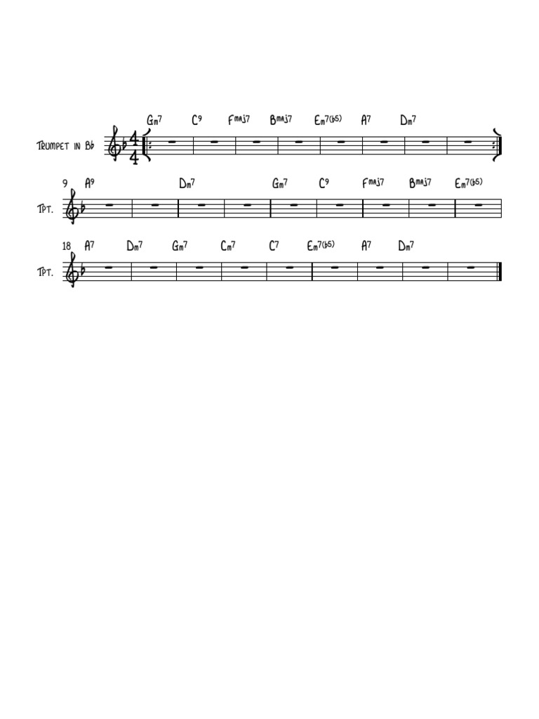Autumn Leaves - Chord Progression - Full Score | PDF