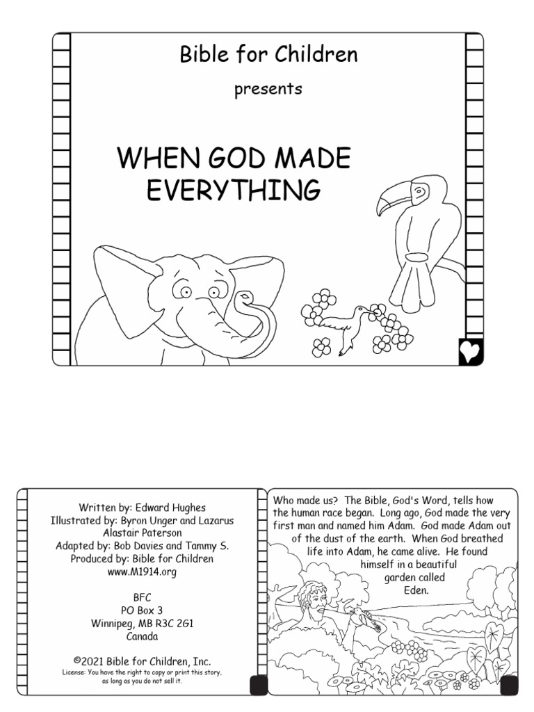01 When God Made Everything English CB6 | PDF