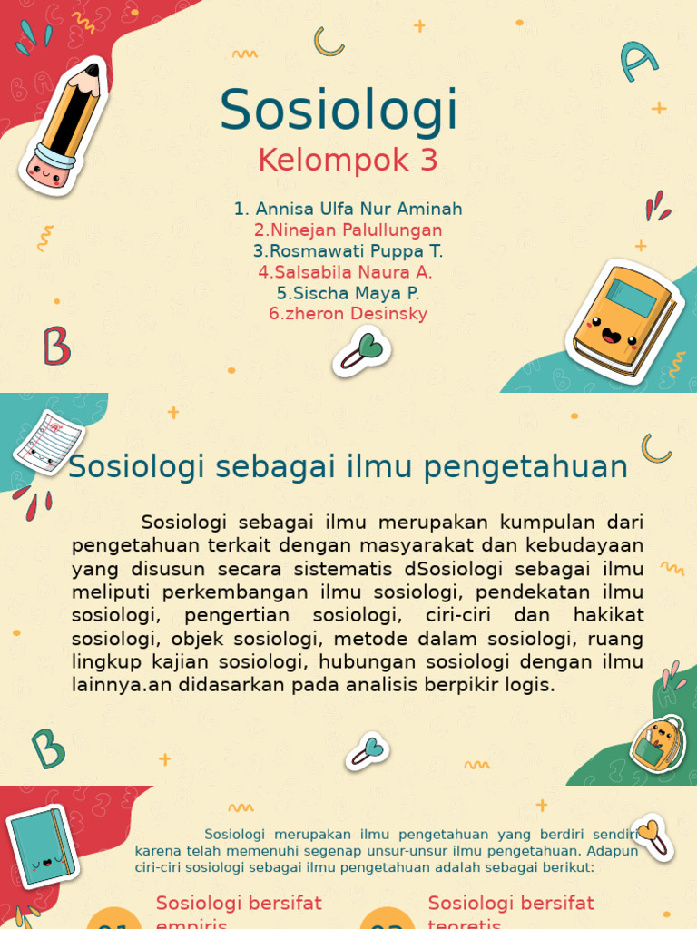 Kelompok 3 Sosiologi | PDF