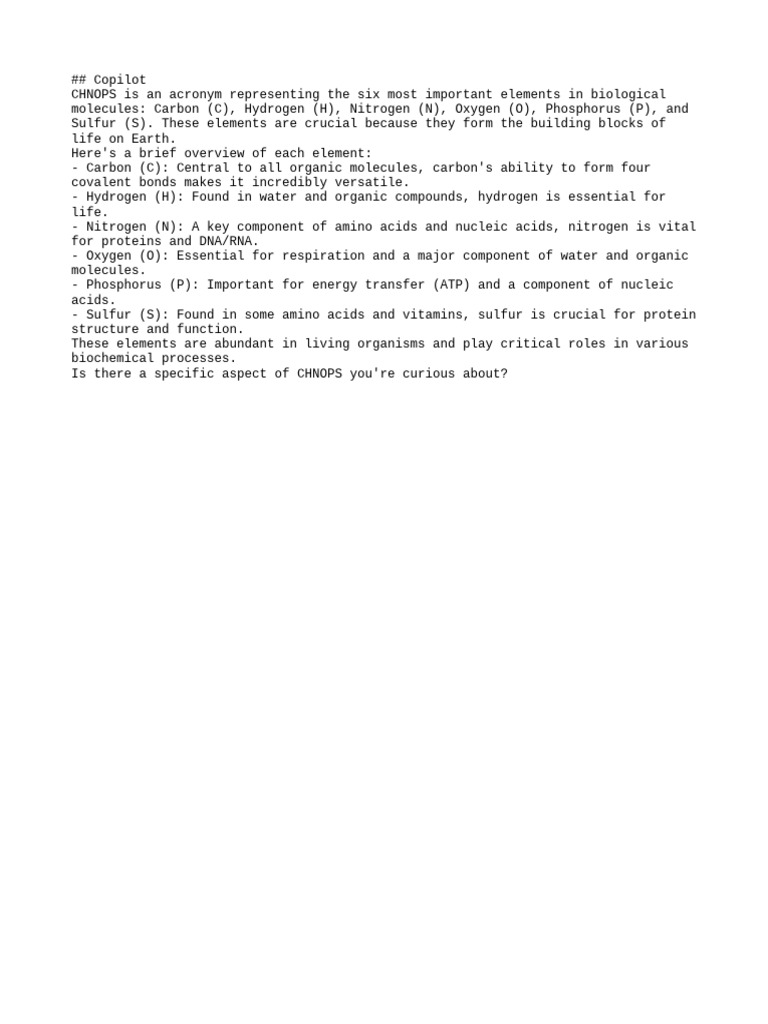 Biochemistry Basics | PDF