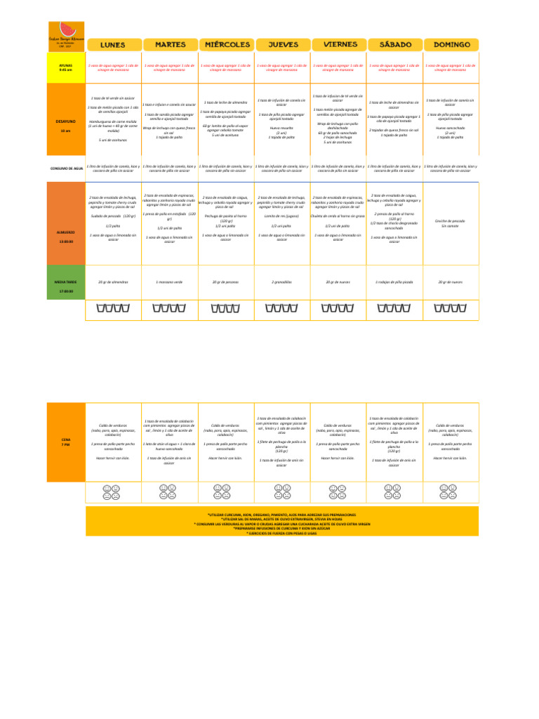 Dieta #12 - Maria Moncada Lozado - Hoja1 | PDF