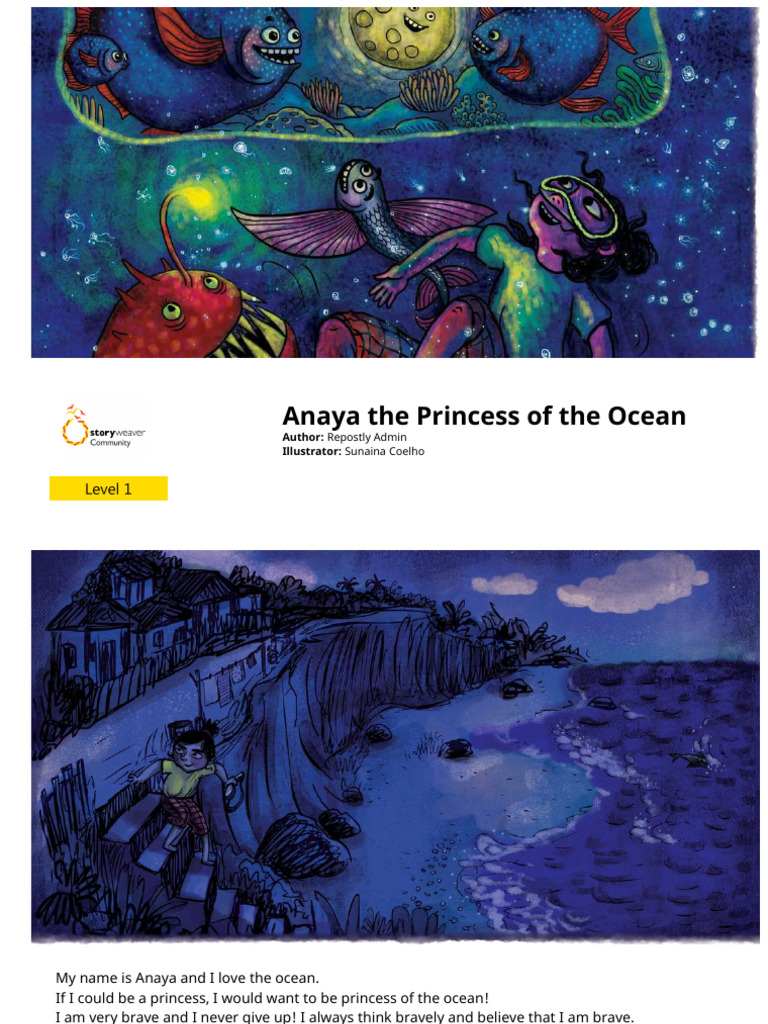 Anaya The Princess of The Ocean | PDF