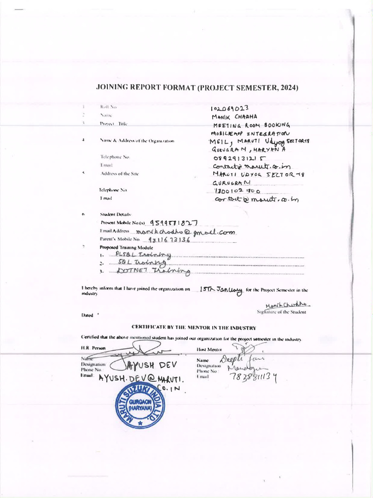 Joining Report | PDF