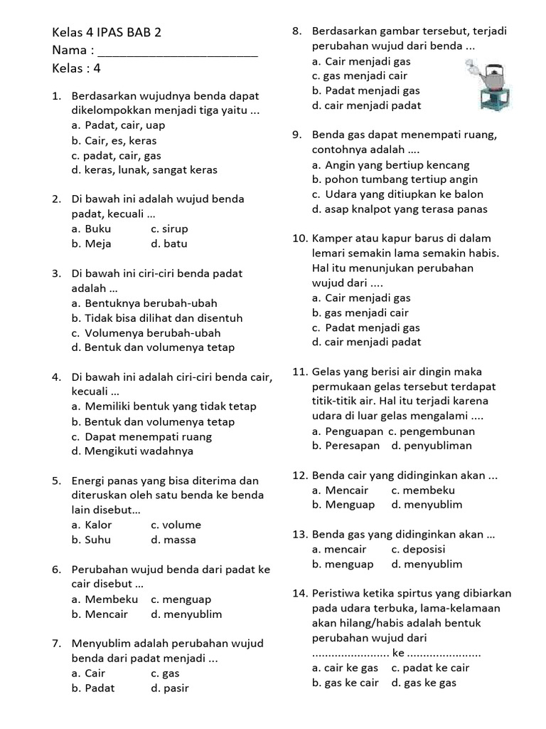 2 Rangkap Ipas 4 Bab 2 | PDF