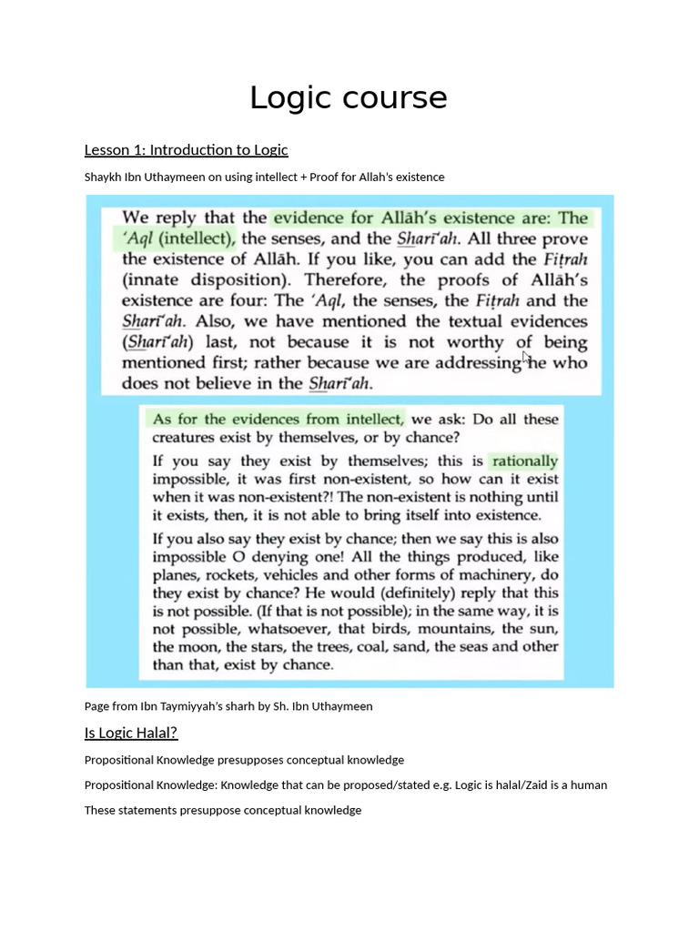 Logic course | PDF