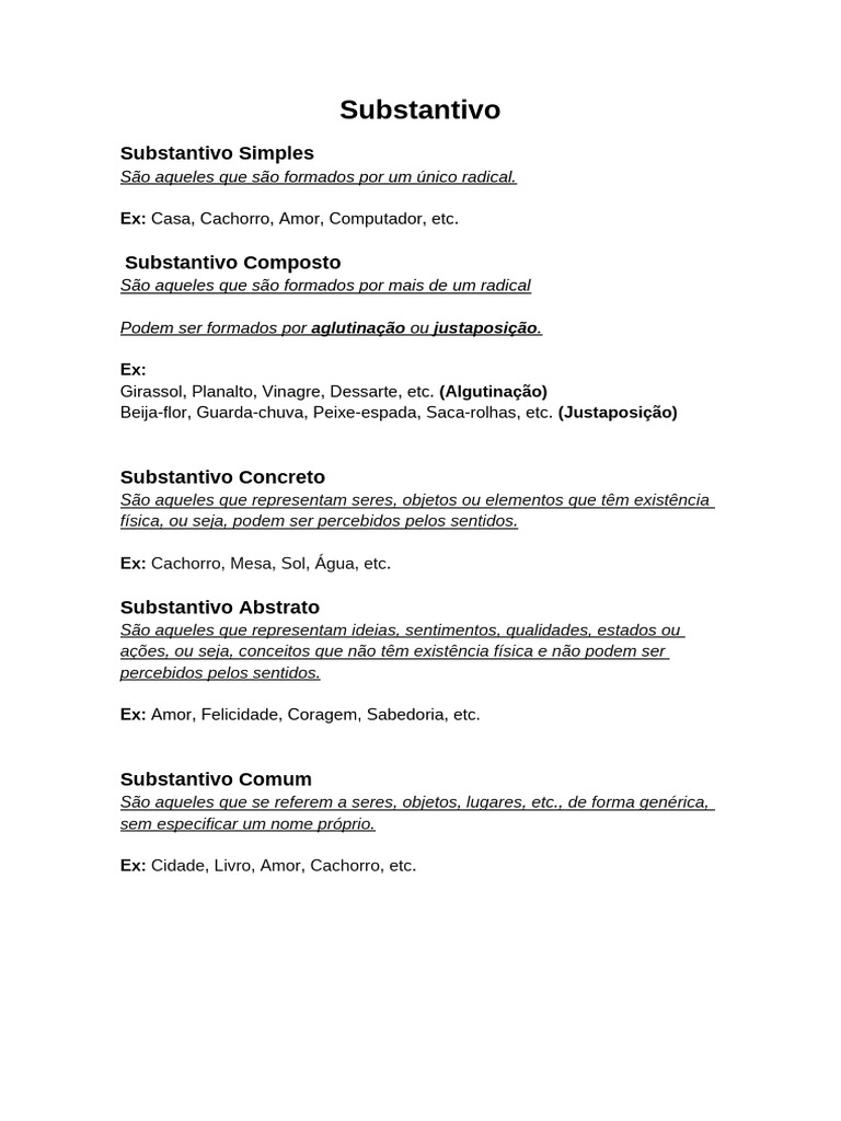 Substantivo | PDF