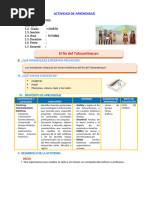 D1 A2 SESION Costumbres y Tradiciones de Mi Familia | PDF | Evaluación ...