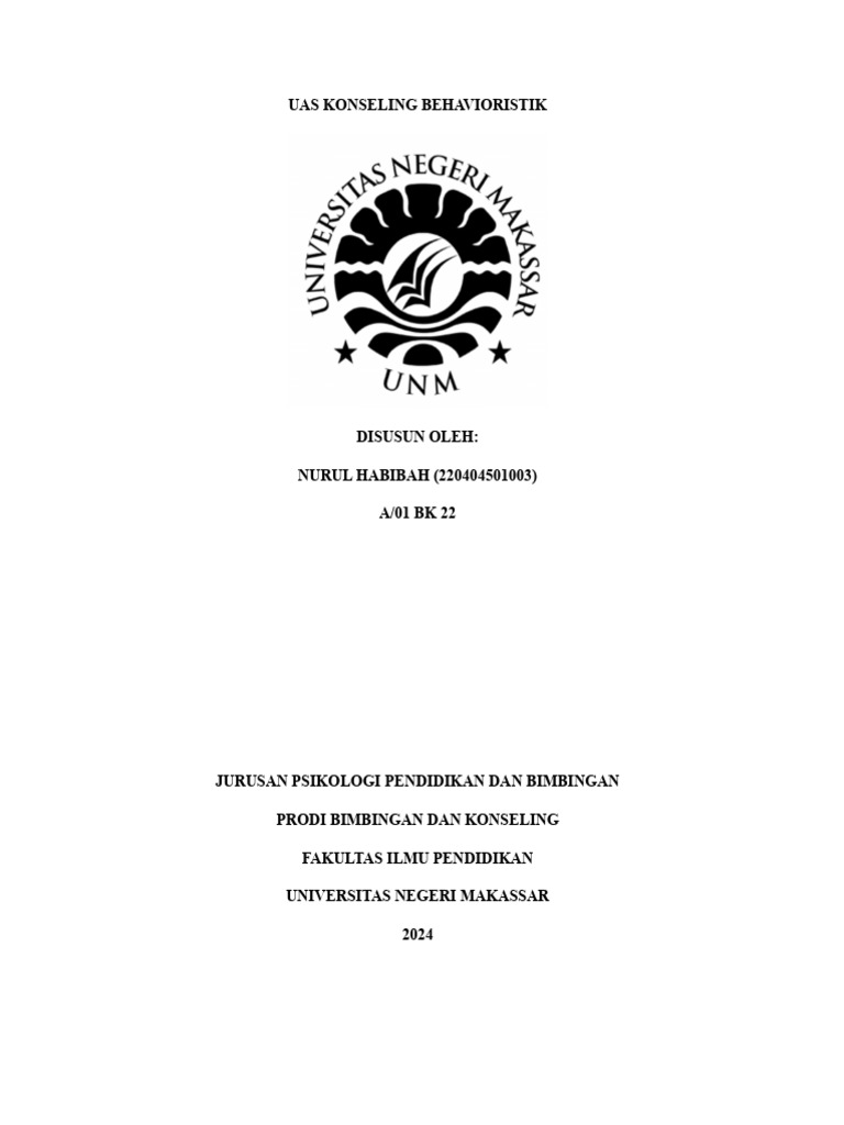RPL Dan Link Uas Konseling Behavioristik | PDF
