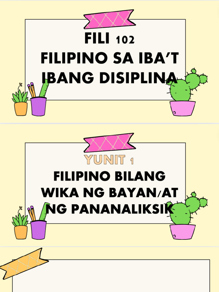 YUNIT 1 2 Wika NG Pananaliksik | PDF