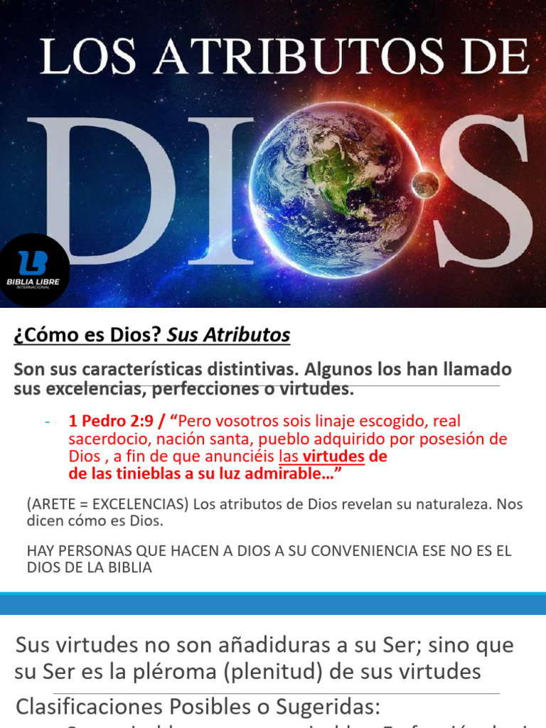 1. Atributos de Dios | PDF