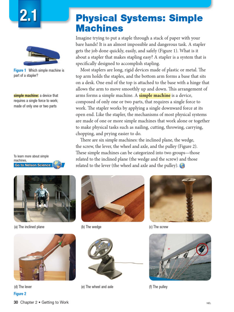 2.1 Physical Systems-SImple Machines (2) | PDF