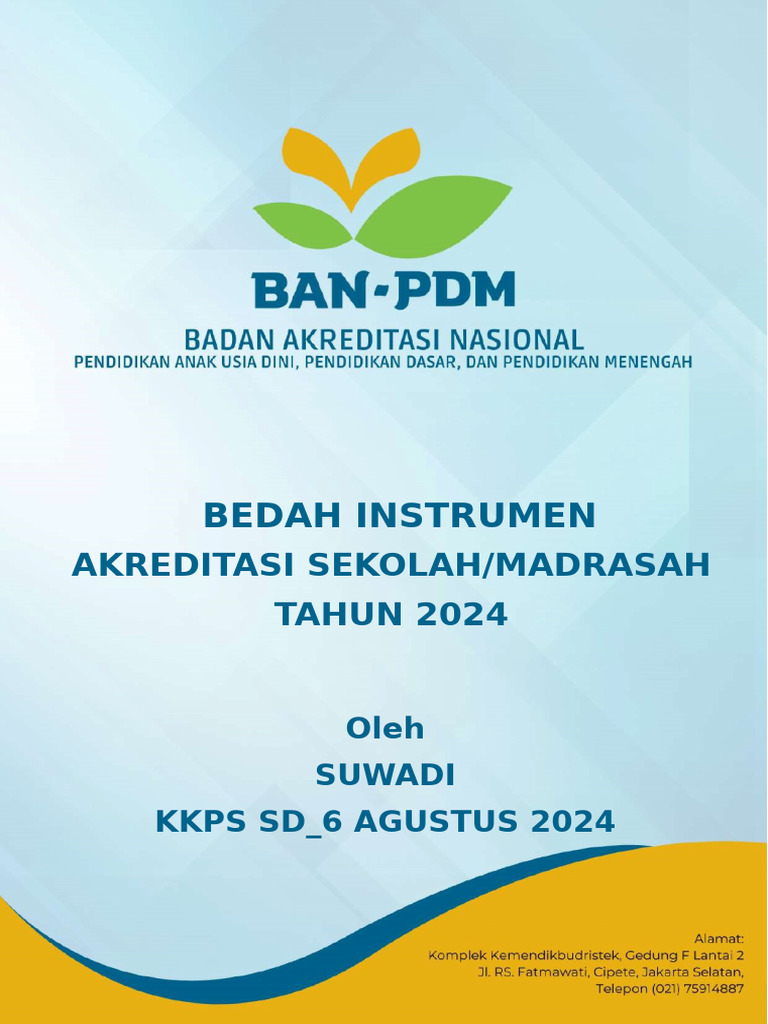 Bedah Instrumen Akreditasi Akreditasi KKPS 6 Agustus 2024 | PDF