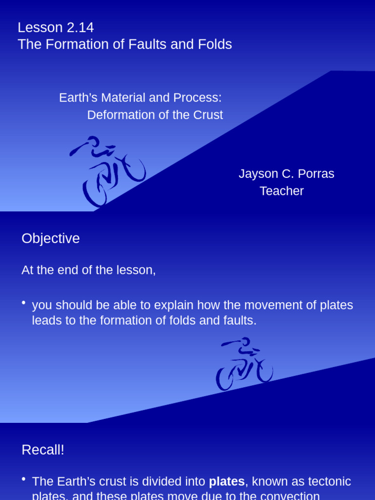 Lesson 2.14 The Formation of Faults and Folds | PDF | Fault (Geology ...