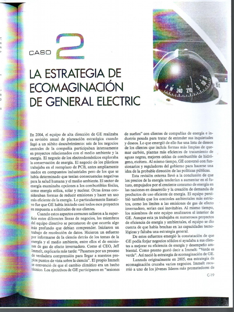 La Estrategia de Ecomaginación de General Electric | PDF