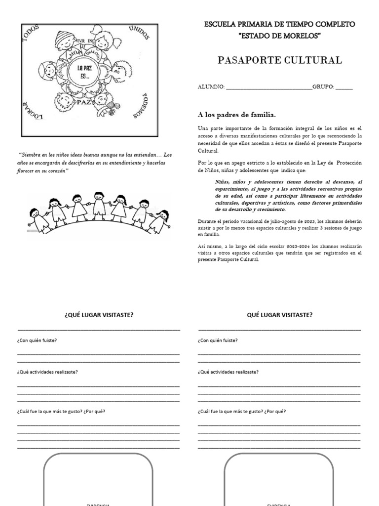 Pasaporte Cultural | PDF