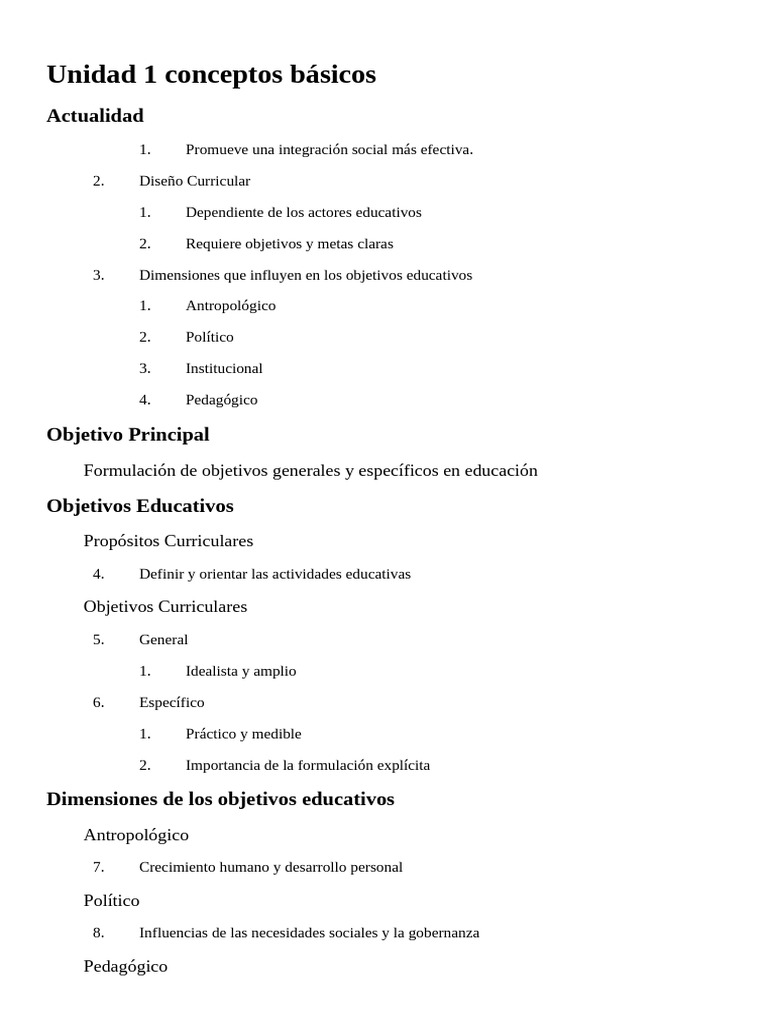 Unidad 1 Conceptos Basicos | PDF