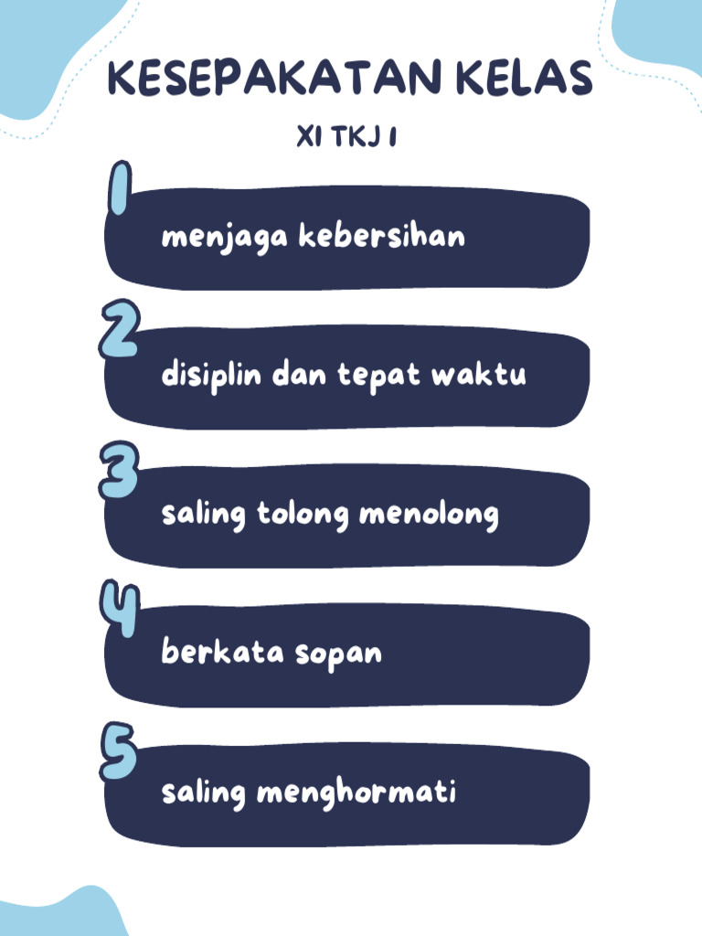 Kesepakatan Kelas Xi TKJ 1 | PDF