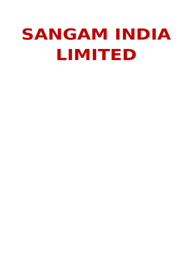 Sangam Report Final (1) Printout | PDF