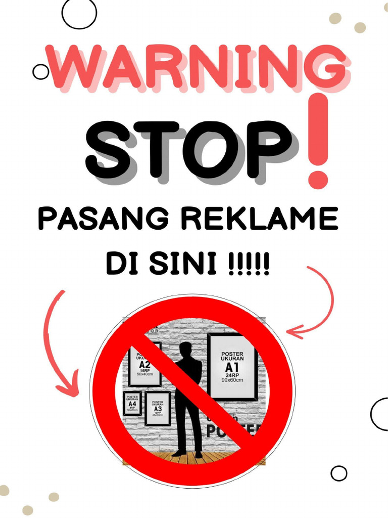 Dilarang Merokok Poster Pdf