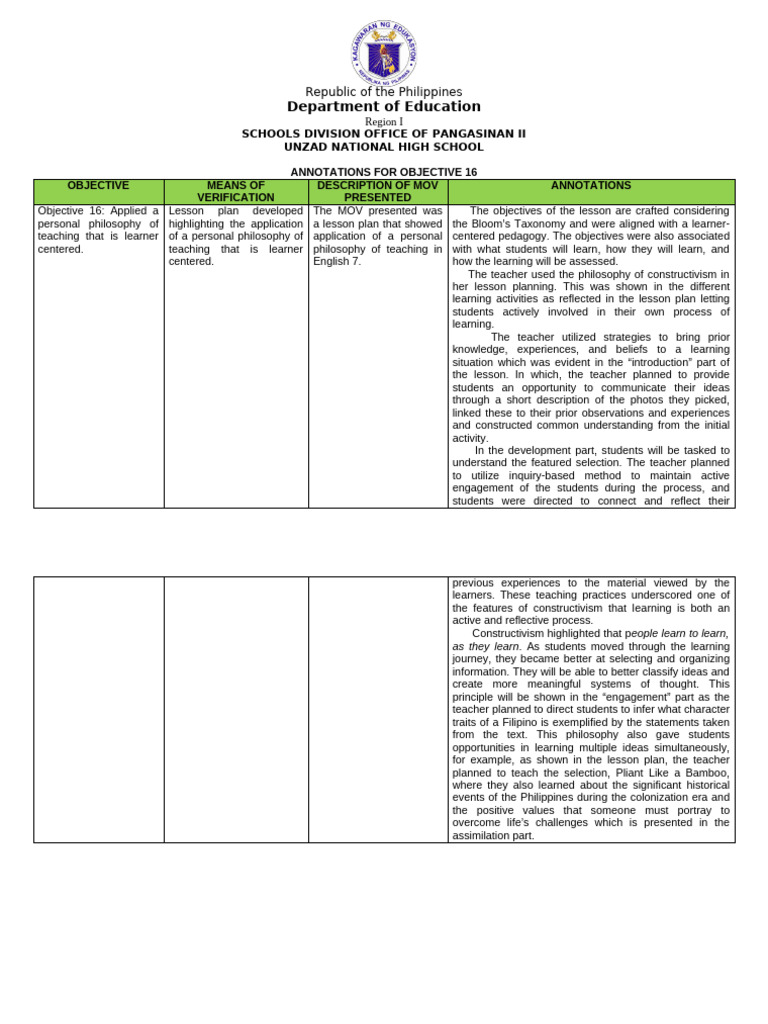 Final Annotations Object 216 | PDF