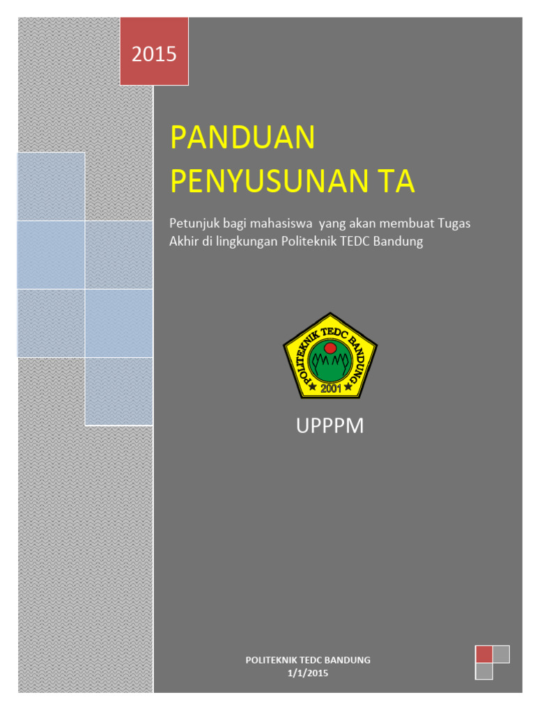 Panduan Penulisan Ta 2015 Prodi 2020 Pdf