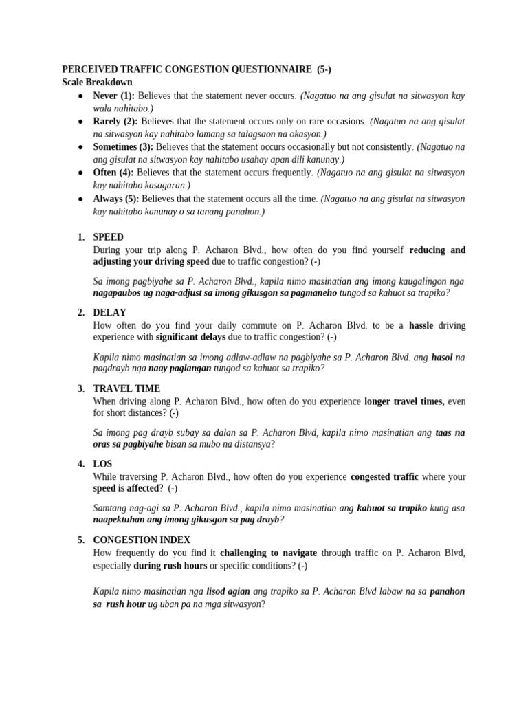 questionnaires | PDF