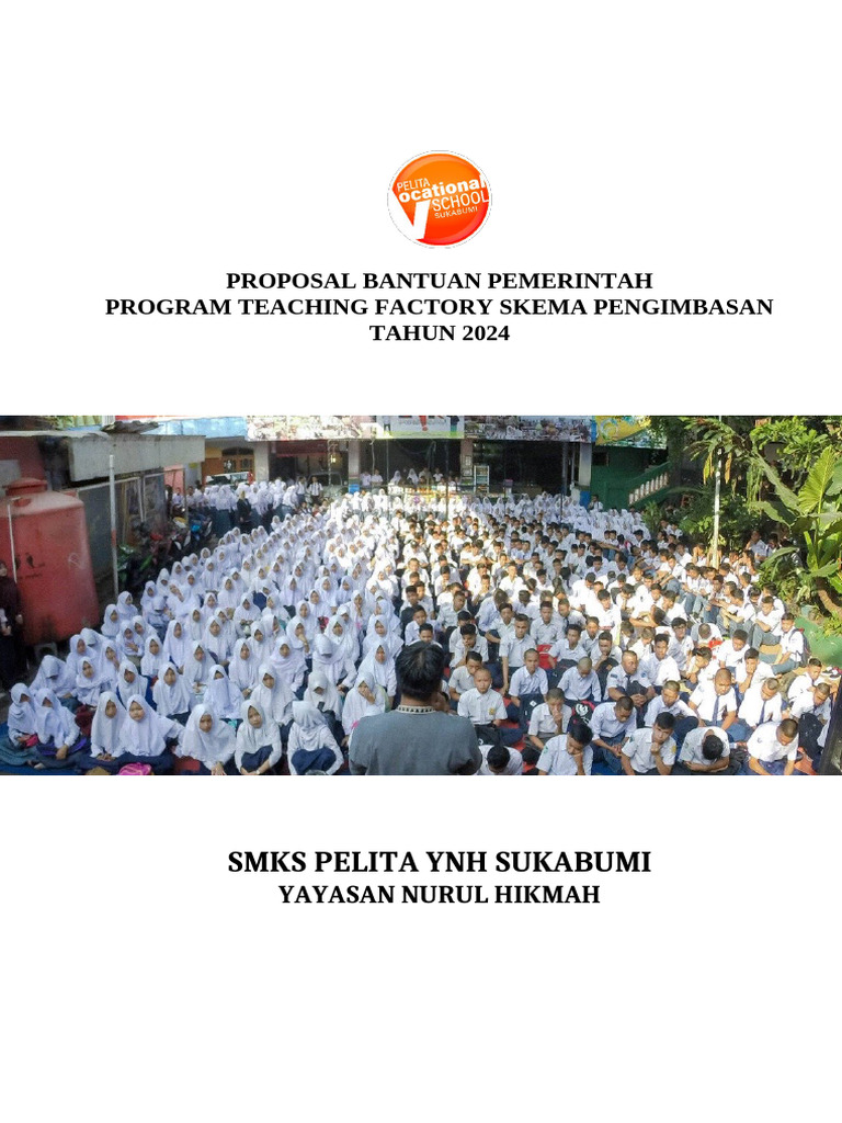 Proposal Pengajuan Tefa Pengimbasan 2024 - SMK Pelita Ynh Final | PDF | Bisnis