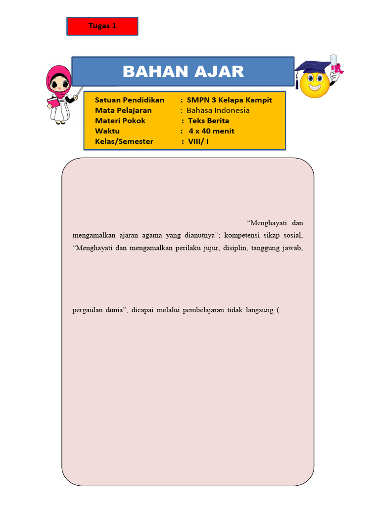 Contoh Bahan Ajar | PDF