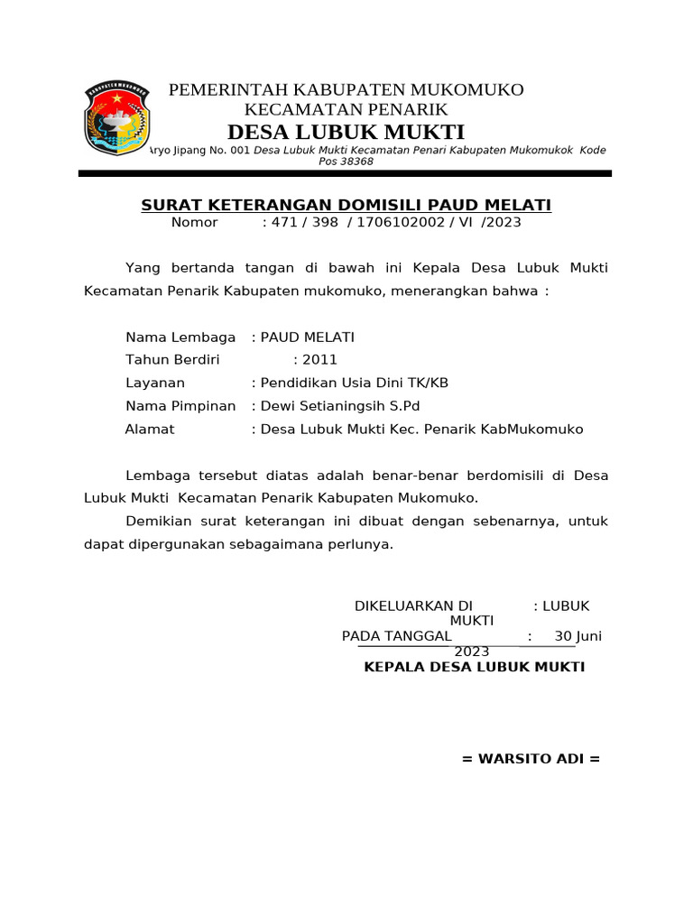 Domisili Sma | PDF