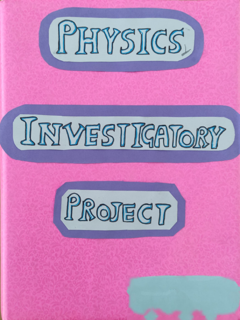 Format of Investigatory Project | PDF