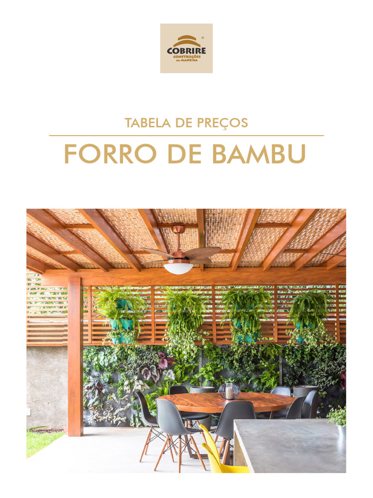 Cobrire Tabela Forro de Bambu | PDF