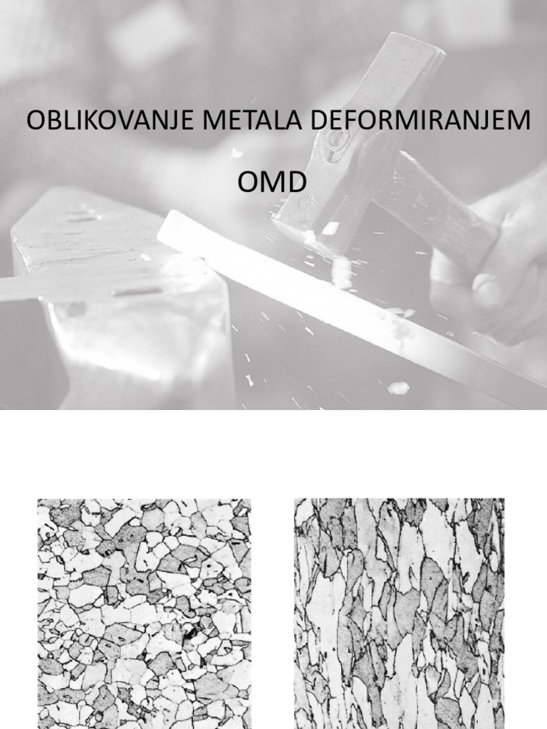 OBLIKOVANJE METALA DEFORMIRANJEM | PDF