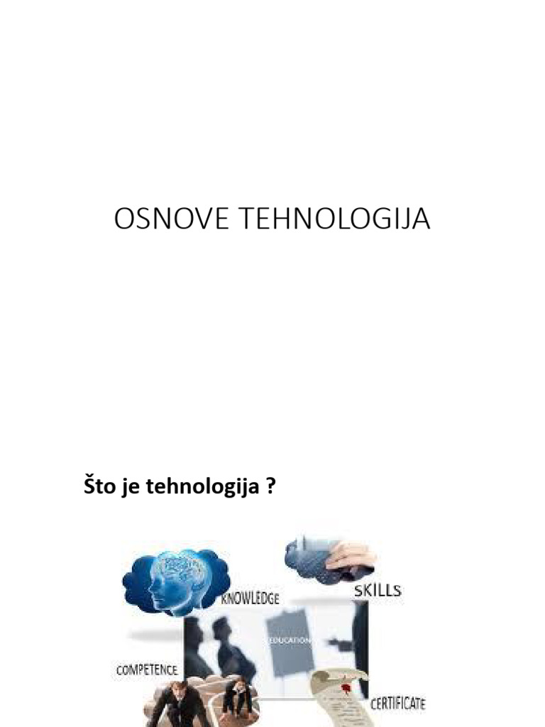 Osnove Tehnologija - 1 | PDF