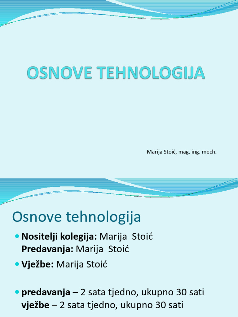 Uvodno Predavanje | PDF