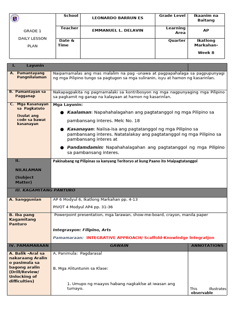 COT-AP-6-Q3-W8 | PDF