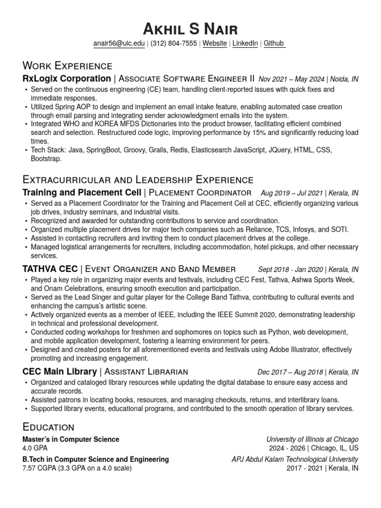 Handshake Resume Akhil | PDF | Libraries | Computing